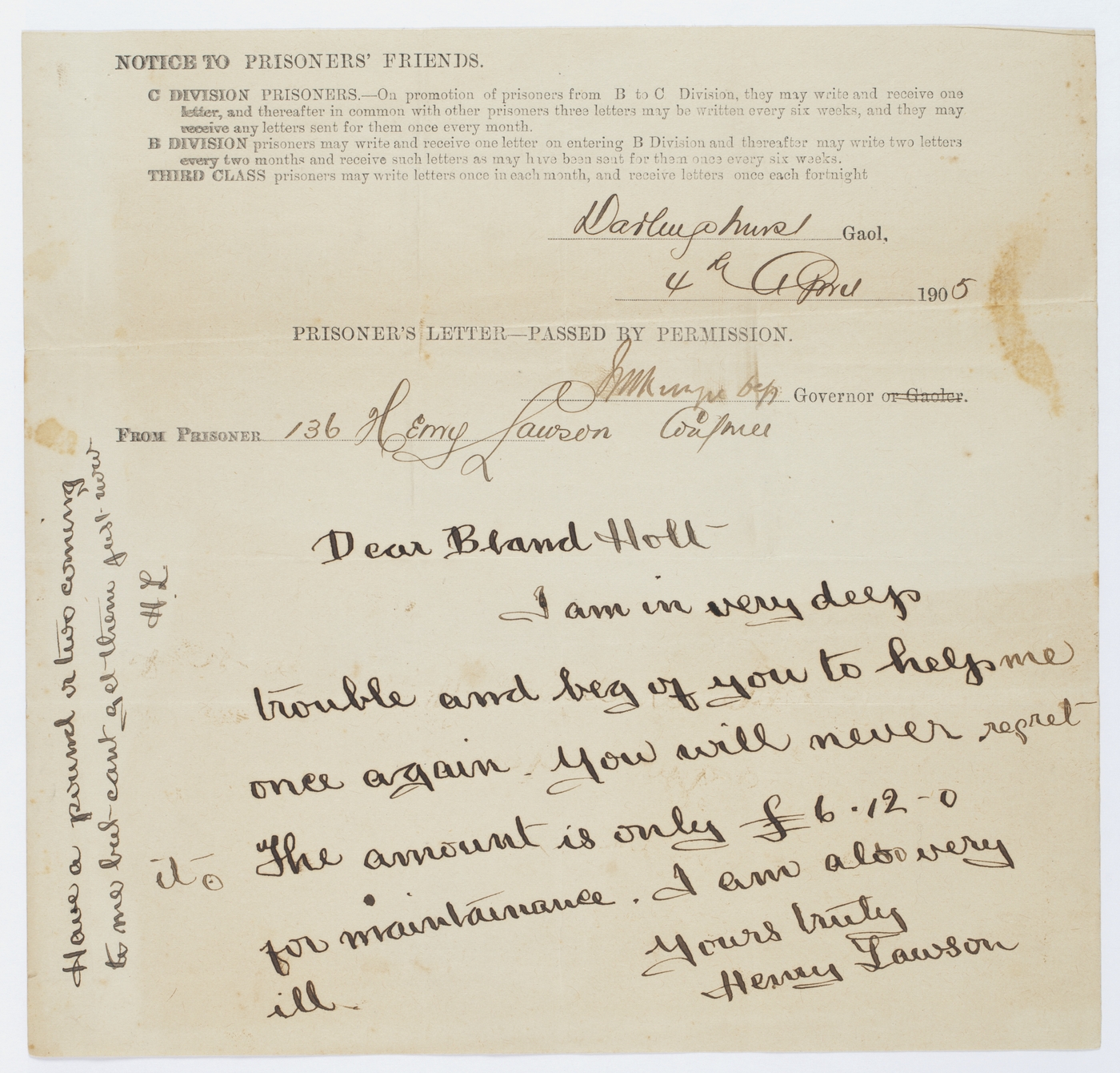 Hard times | Henry Lawson: poet of the people | Stories | State Library ...